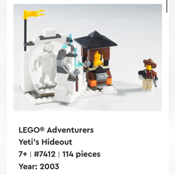 Lego | Toys | Vintage Lego Adventurers Set 742 Yetis Hideout | Poshmark